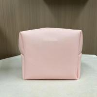 China Print Pattern PU Waterproof Ziplock Cosmetic Bag Makeup Pouch in Custom Pink Candy Color for sale