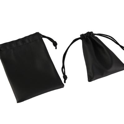 China Customized Logo PU Leather Waterproof Drawstring Bag for Jewelry and Gifts Packaging for sale