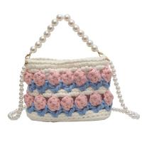 China Handmade Woven Crochet Knitted Shoulder And Sling Bags For Women Custom Logo Accepted for sale