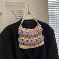 China Handmade Woven Crochet Knitted Shoulder And Sling Bags For Women Custom Logo Accepted for sale