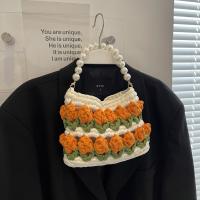 China Handmade Woven Crochet Knitted Shoulder And Sling Bags For Women Custom Logo Accepted for sale