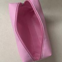 China Mix Color Cotton Pu Cosmetic Makeup Bag Blank Dust Wash Pouch with Customized Color for sale