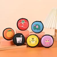 China Pattern Type others Round 2d 3d Coin Usb Lines Earphone Pvc Eva Organizer Bags for sale