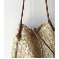 China Polyester Lining Handmade Woven Straw Bag Large Tote Shoulder Crossbody Bag for Women for sale