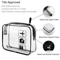 China Newest Fashionable Clear PVC Plastic Ziplock Cosmetic Bag with Custom Logo Accepted for sale