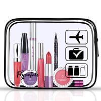 China Newest Fashionable Clear PVC Plastic Ziplock Cosmetic Bag with Custom Logo Accepted for sale