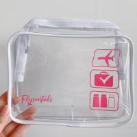 China Newest Fashionable Clear PVC Plastic Ziplock Cosmetic Bag with Custom Logo Accepted for sale