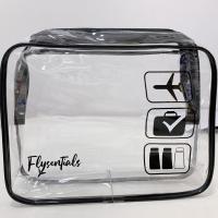 China Newest Fashionable Clear PVC Plastic Ziplock Cosmetic Bag with Custom Logo Accepted for sale