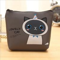 China Customized Color Waterproof Headphone Storage Plastic Coin Purse for Cute Cat Key for sale