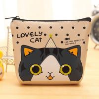 China Customized Color Waterproof Headphone Storage Plastic Coin Purse for Cute Cat Key for sale