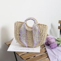 China 2024 Summer Travel Beach Woven Bag with Open Closure Type and Straw Tote Handbag Woman for sale