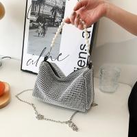 China Small Bling Diamond Crossbody Handbag with Leopard Pattern and Newest Fashion Style for sale