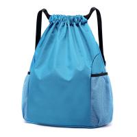 China Custom Logo Waterproof Riding Backpack with Shoe Compartment and Drawstring Closure for sale