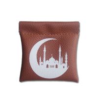China Compact Leather Coin Purse for Muslim Customized Color Genuine Leather Material for sale