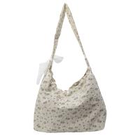 China Simple Fashion Straw and Lace Shoulder Bag for Ladies Large Capacity Underarm Tote Bag for sale