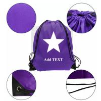 China Medium Size Customized Color Cotton Drawstring Bags for Sports and Outdoor Activities for sale