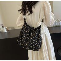 China Simple Fashion Straw and Lace Shoulder Bag for Ladies Large Capacity Underarm Tote Bag for sale