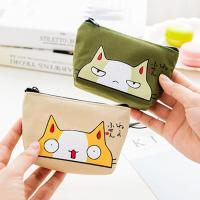 China Ruiding Cute Korean Pink Cotton Makeup Cosmetic Bag with Zipper Logo Customized Logo for sale