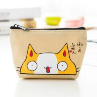 China Ruiding Cute Korean Pink Cotton Makeup Cosmetic Bag with Zipper Logo Customized Logo for sale
