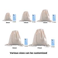 China School Bag Trolley Cotton Drawstring Backpack with Custom Logo Printing and Branding for sale