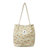 China Open Closure Corduroy Tote Bag Perfect for Women's Office School Shopping and Travel Needs for sale