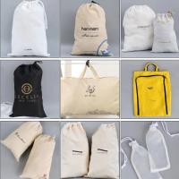 China School Bag Trolley Cotton Drawstring Backpack with Custom Logo Printing and Branding for sale