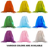 China School Bag Trolley Cotton Drawstring Backpack with Custom Logo Printing and Branding for sale