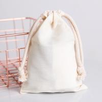 China Natural Cotton Drawstring Dust Bag With Waterproof Cloth For School Bag Trolley Packaging for sale