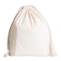 China Natural Cotton Drawstring Dust Bag With Waterproof Cloth For School Bag Trolley Packaging for sale
