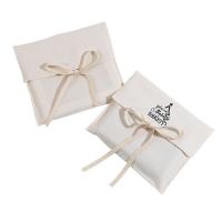 China Eco-friendly Custom Logo Printed Cotton Envelope Bag for Organic Envelope Dust Pouch for sale