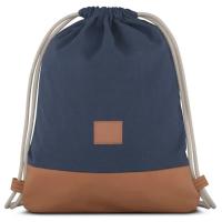 China Custom Logo Soft-loop Cotton Cloth Drawstring Bag for Gym and Outdoor Activities for sale