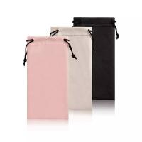 China Newest Fashionable Custom Eco-Friendly Microfiber Drawstring Bags for Glasses Pouches for sale