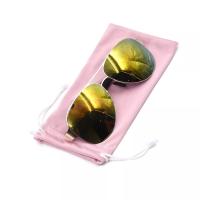 China Newest Fashionable Custom Eco-Friendly Microfiber Drawstring Bags for Glasses Pouches for sale