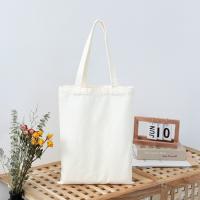China Lining Material Canvas Hot Recycled Plain Cotton Shopping Bag Advertisement Tote Bag For Promotion for sale