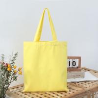 China Lining Material Canvas Hot Recycled Plain Cotton Shopping Bag Advertisement Tote Bag For Promotion for sale