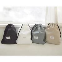 China Personalized Colorful Canvas Cotton Drawstring Bag with Double String Style PUNCH for sale