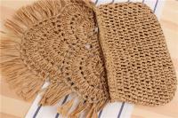 China Handmade Tassel Beach Bag Raffia Rattan Crossbody for Women's Summer Travel Vacation for sale