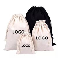 China Personalized Colorful Canvas Cotton Drawstring Bag with Double String Style PUNCH for sale