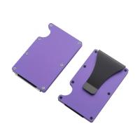 China Reusable RFID Blocking Aluminium Card Holder/Smart Metal Slim Men Wallets/Minimalist Aluminum Wallet for sale