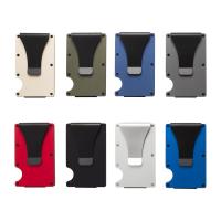 China Reusable RFID Blocking Aluminium Card Holder/Smart Metal Slim Men Wallets/Minimalist Aluminum Wallet for sale