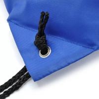 China String Closure Nylon Polyester Geometric Pattern Drawstring Backpack for Gym and Traveling for sale