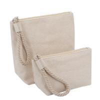 China OEM/ODM Acceptable Cotton Calico Makeup Bag With Zipper for Natural Recycled Travel for sale