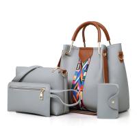 China 2022 Fashionable 4 Pcs Set of PU Leather Lady Shoulder Bag for Daily School Life for sale
