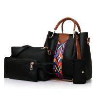 China 2022 Fashionable 4 Pcs Set of PU Leather Lady Shoulder Bag for Daily School Life for sale
