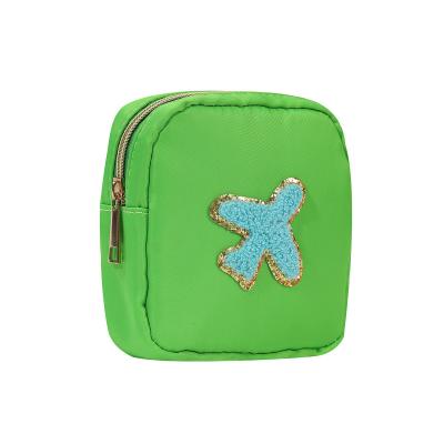 China 24 Colors Zipper Waterproof Toiletry Bag Large Make-up Bags for Travel in Nylon Pouch for sale