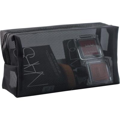 China Transparent Mesh Toiletries Bag For Business Travel Portable Wash Shower Cosmetic Bag for sale