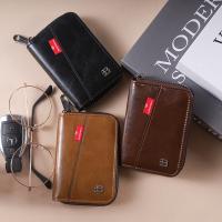 China Leather Men's Wallet with Coin Purses Money Card Holders and Key Chains Designer for sale