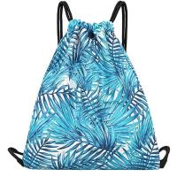 China Acceptable OEM/ODM Small Folded Nylon Polyester Drawstring Bag for Gym and Traveling for sale