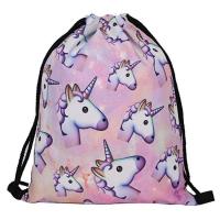China Acceptable OEM/ODM Small Folded Nylon Polyester Drawstring Bag for Gym and Traveling for sale