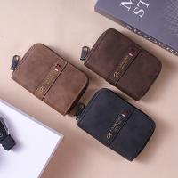 China Leather Men's Wallet with Coin Purses Money Card Holders and Key Chains Designer for sale